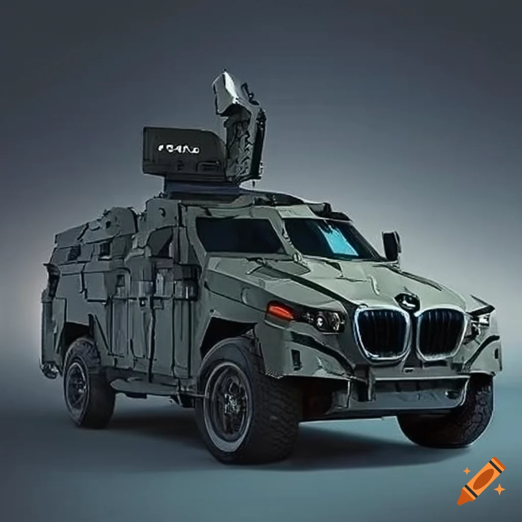 Armored bmw vehicle on Craiyon