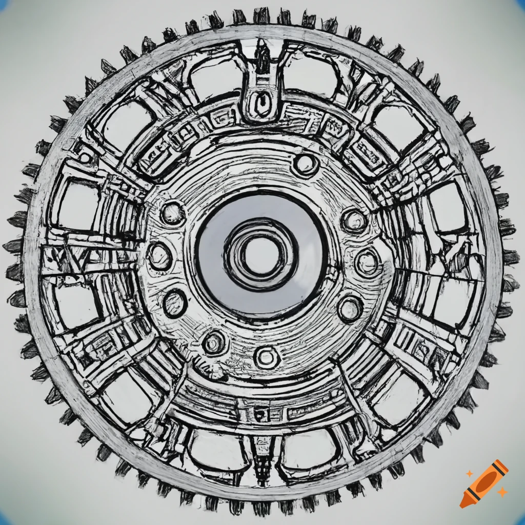 Gear robot on Craiyon