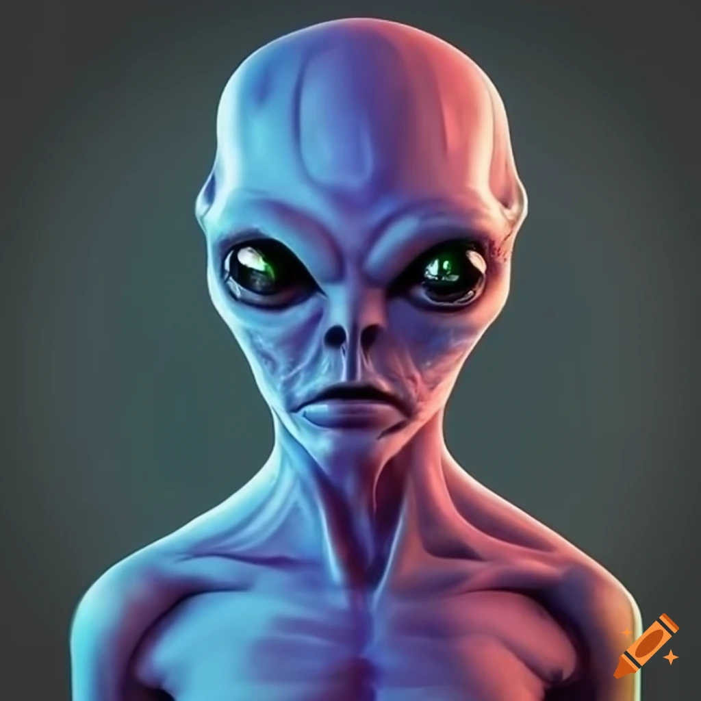 Alien creature with a unique design on Craiyon