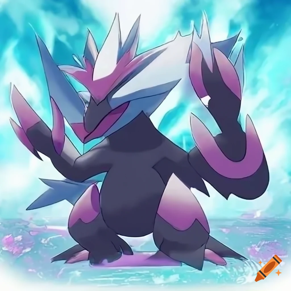 Pokemon-type battle pets dueling in space with a dark vs light theme in ...