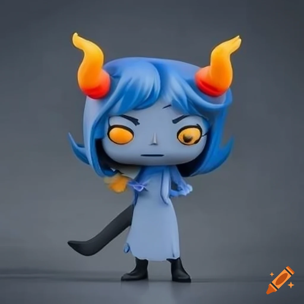 Vriska serket from homestuck as a pop figure on Craiyon