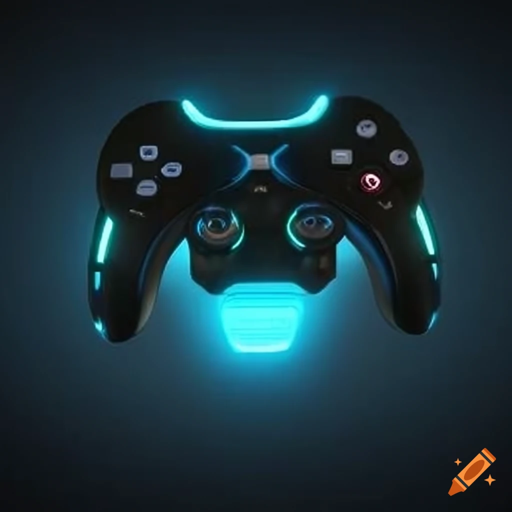 Futuristic joystick on Craiyon