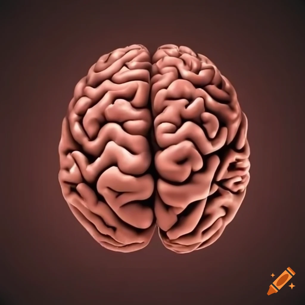 Warped human brain illustration on Craiyon