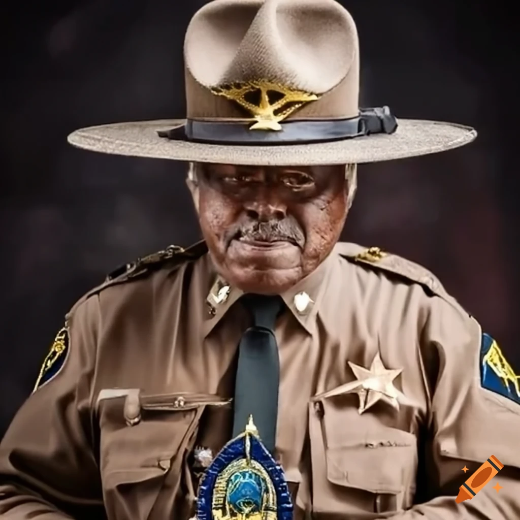 South Carolina deputy sheriff with hat and star on Craiyon