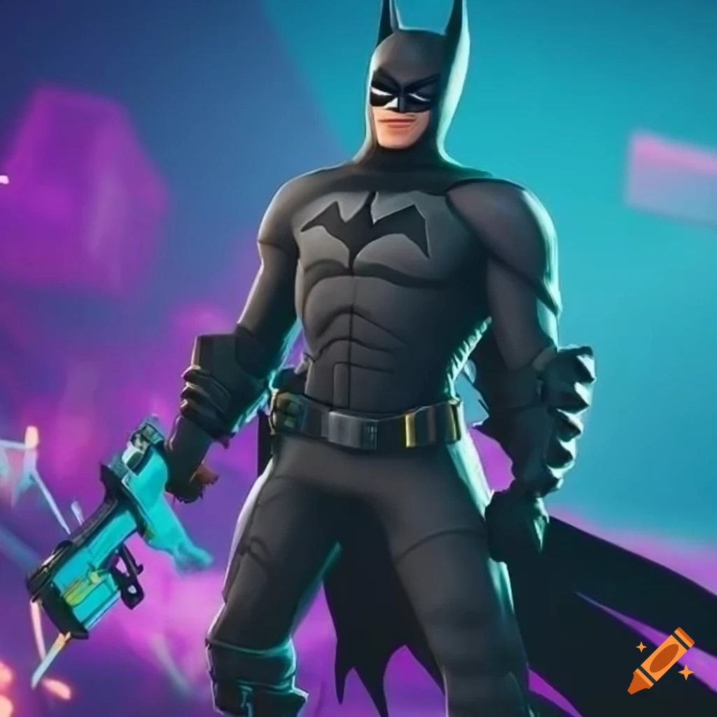 Fortnite 1vs1 map cover with Batman theme on Craiyon