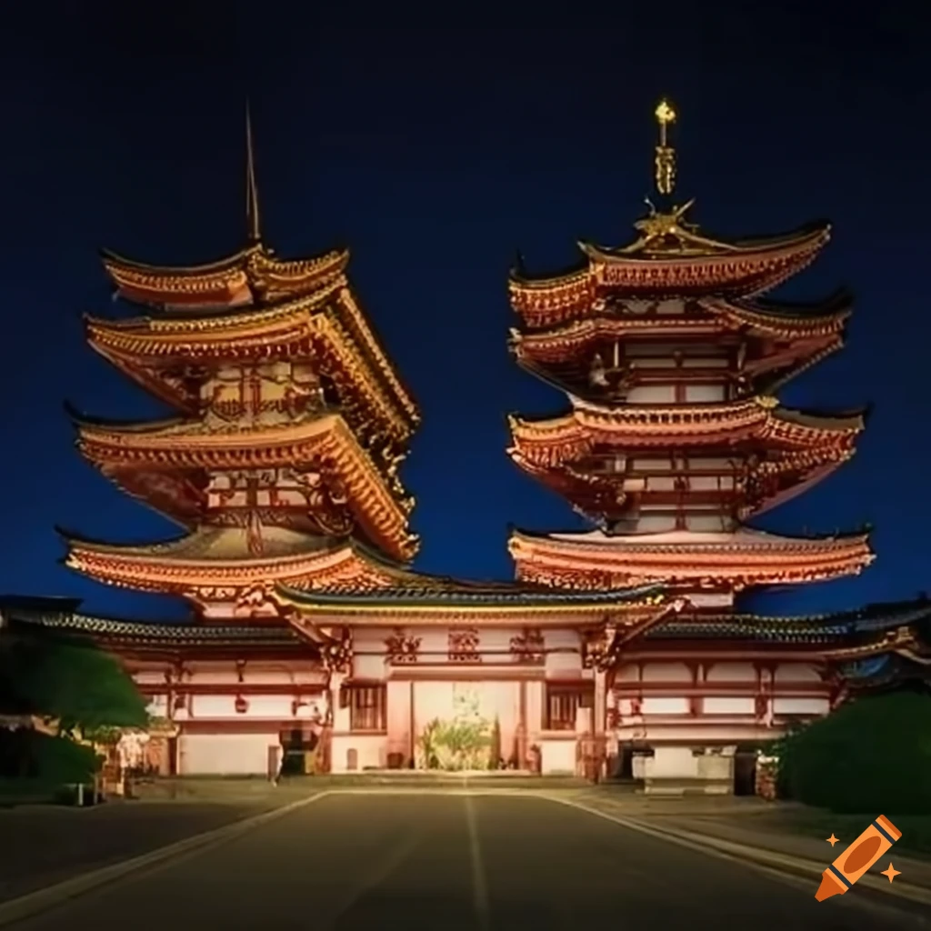 Japanese temple on Craiyon