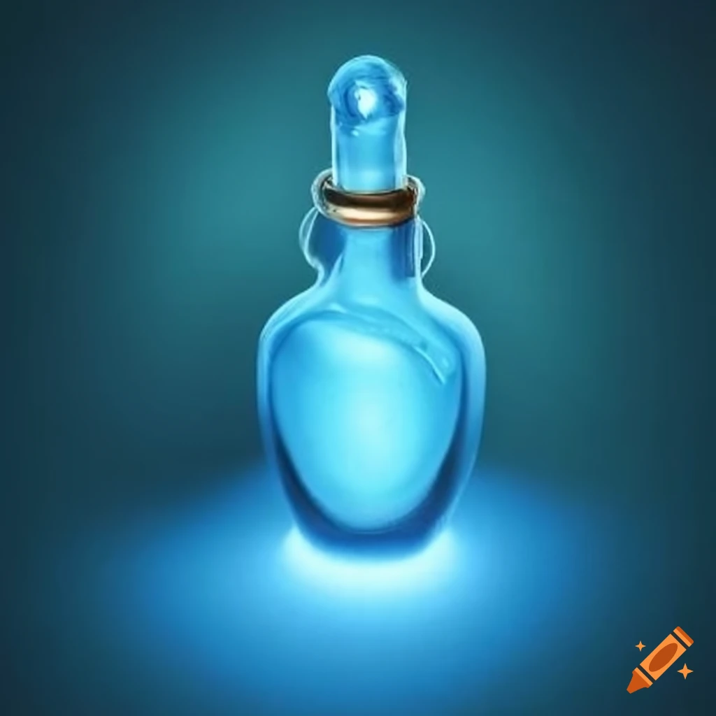 Light blue potion on Craiyon