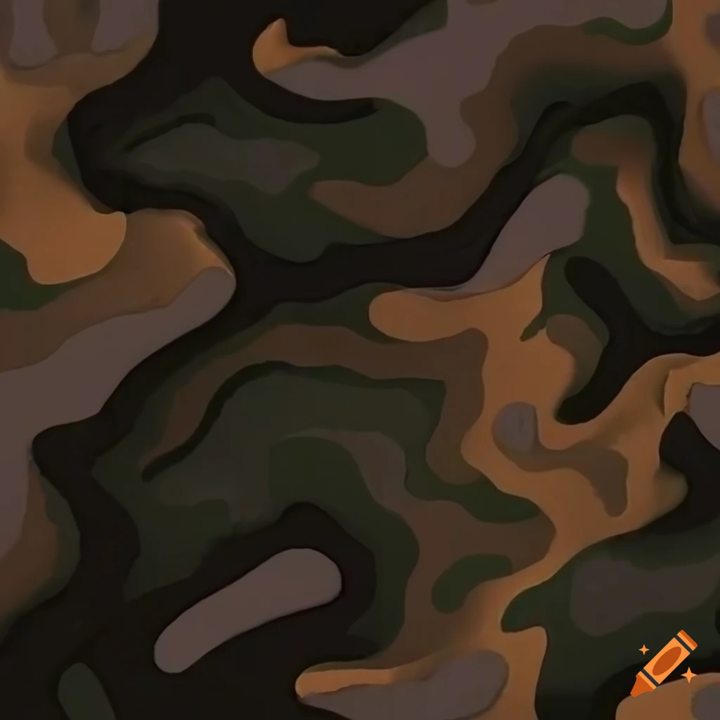3D camouflage pattern inspired by Australian brush terrain with ...