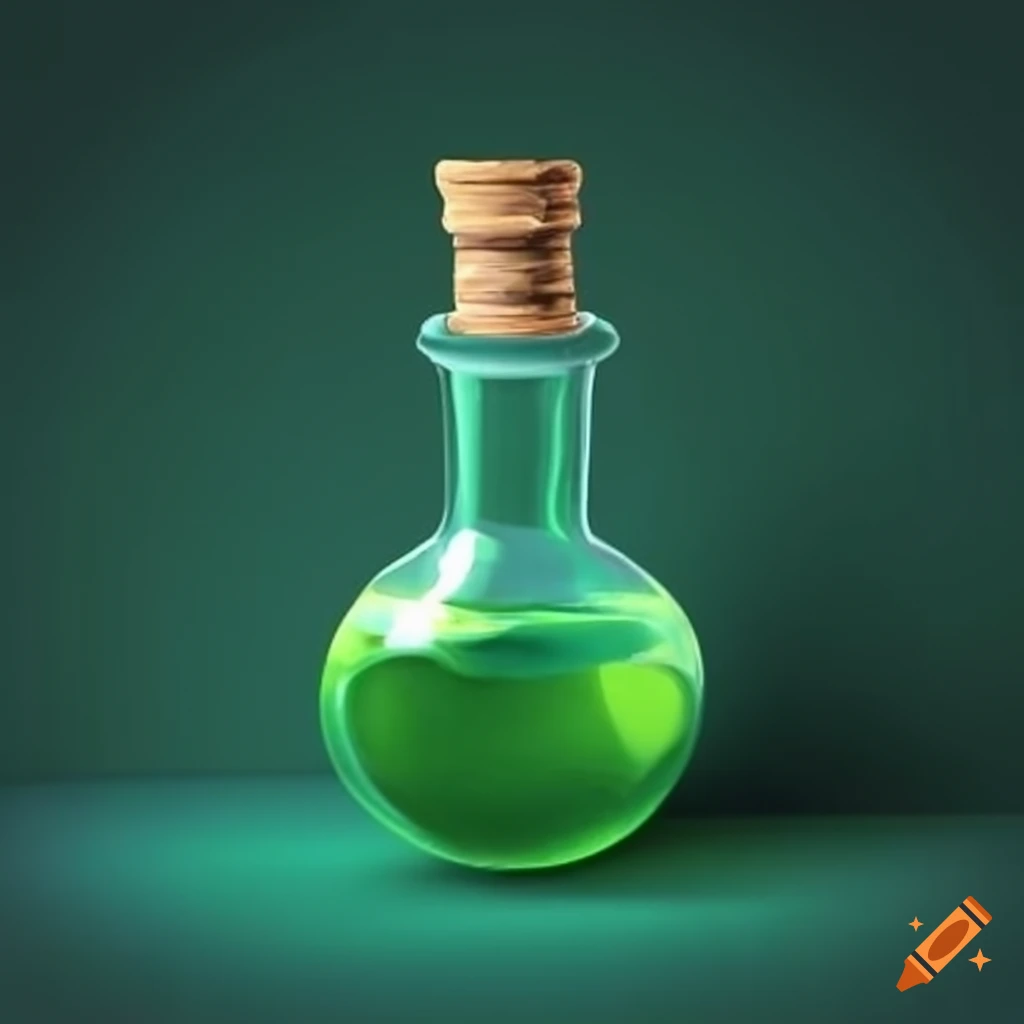 Green potion on Craiyon