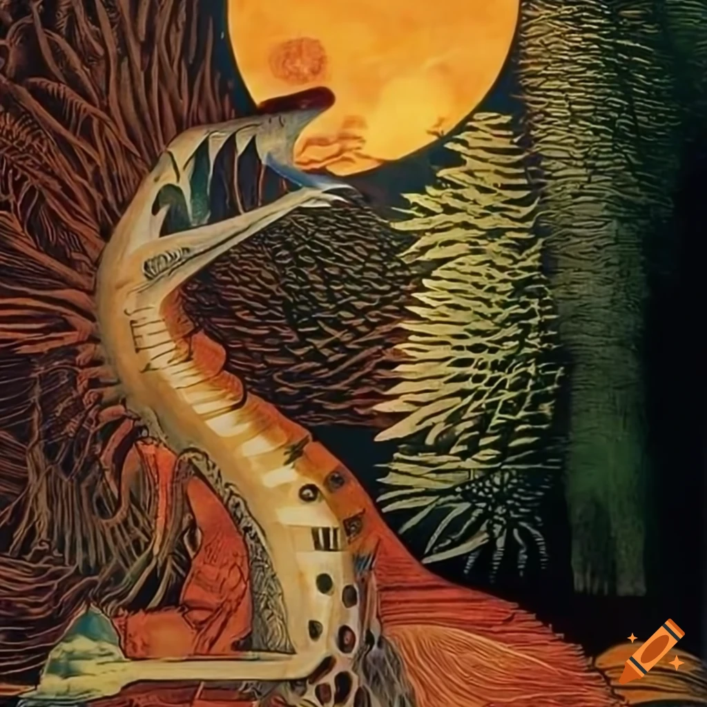 Art nouveau expressionism of droid beings in mathematical and lucid realms with unique ...