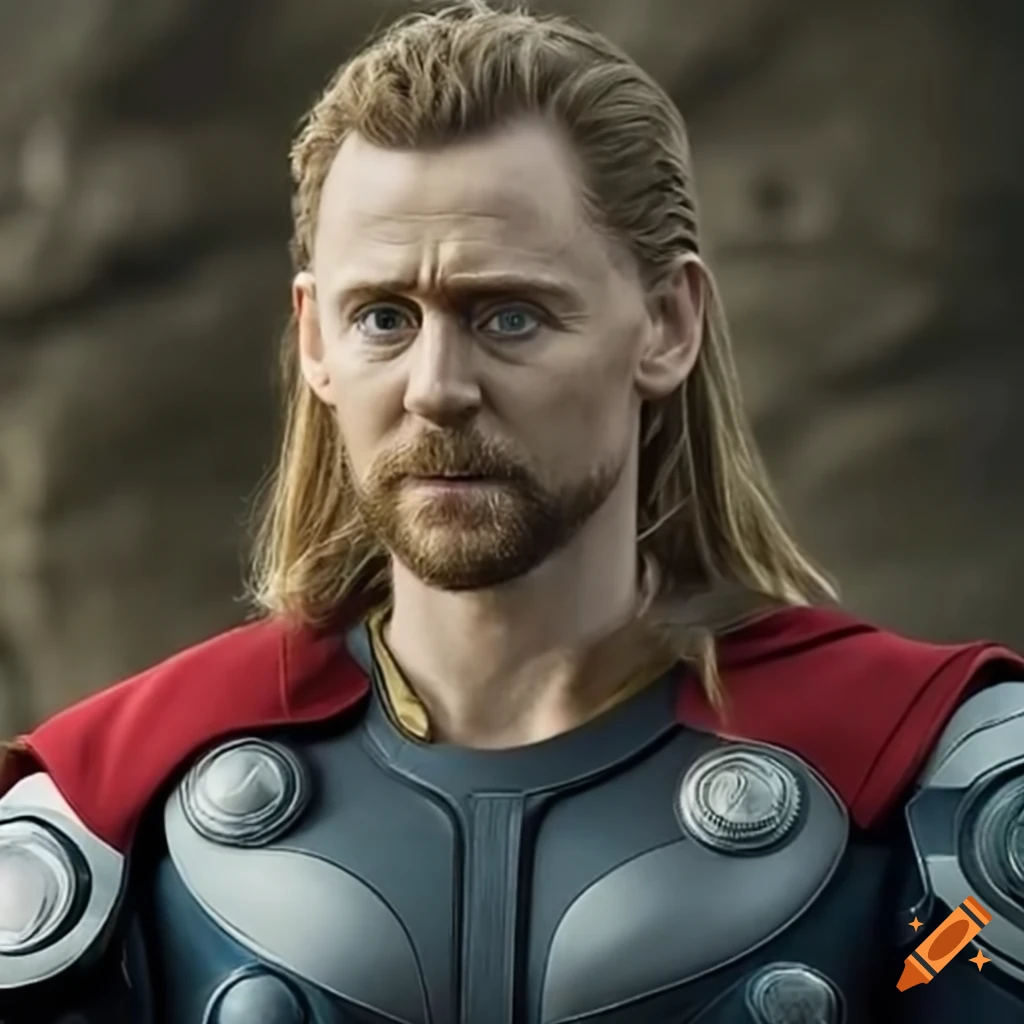 Tom hiddleston as thor character on Craiyon