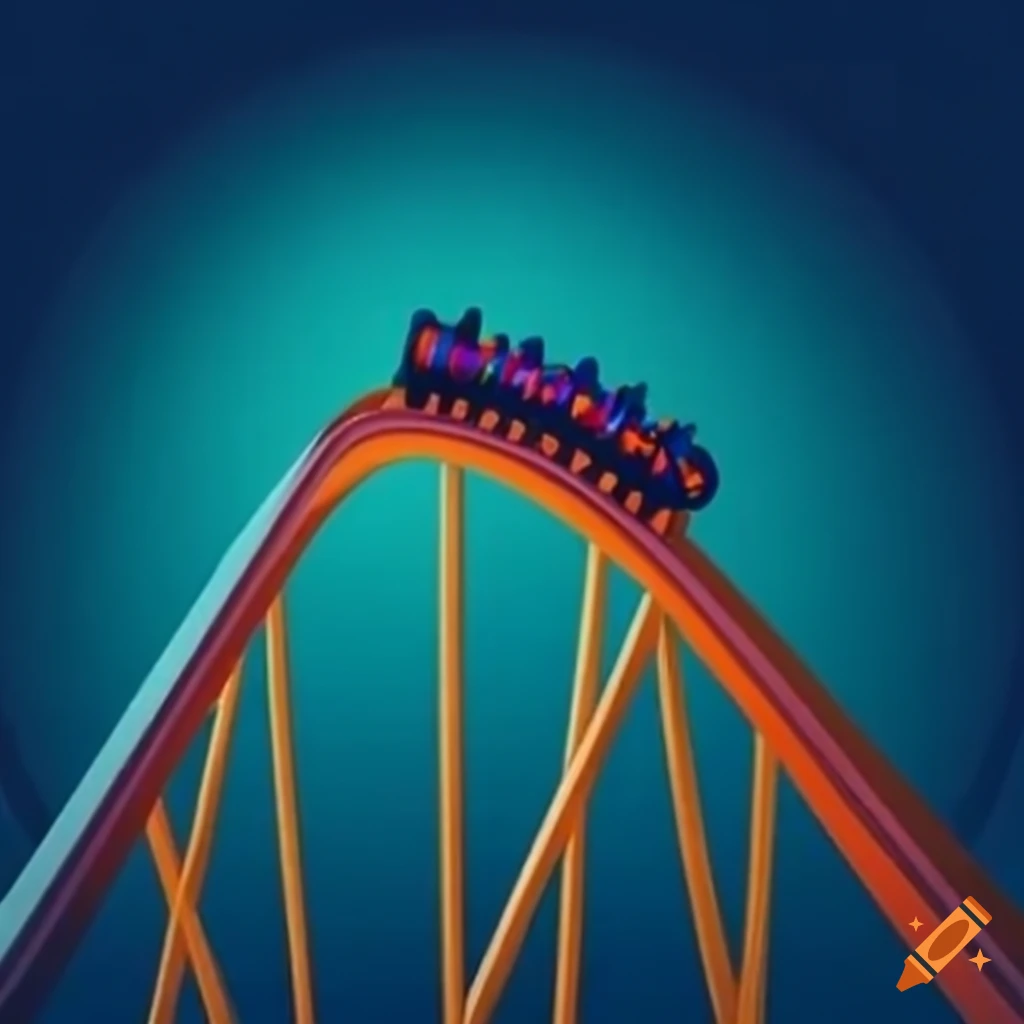 Rollercoaster ride on Craiyon