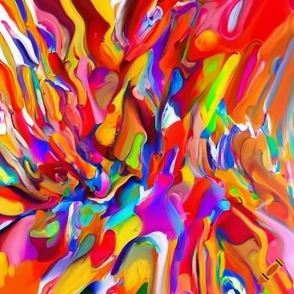 Vibrant hyper-realistic computer chips with legs in a 2d texture on Craiyon