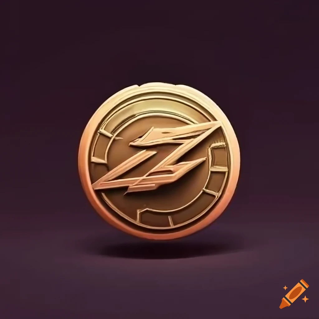 Bronze coin featuring rocket league octane design on Craiyon