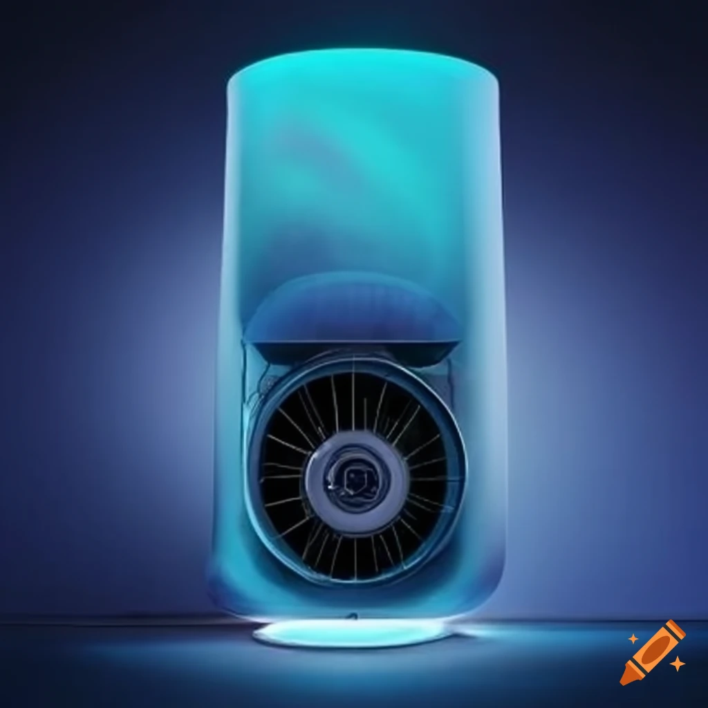 Futuristic air conditioner on Craiyon