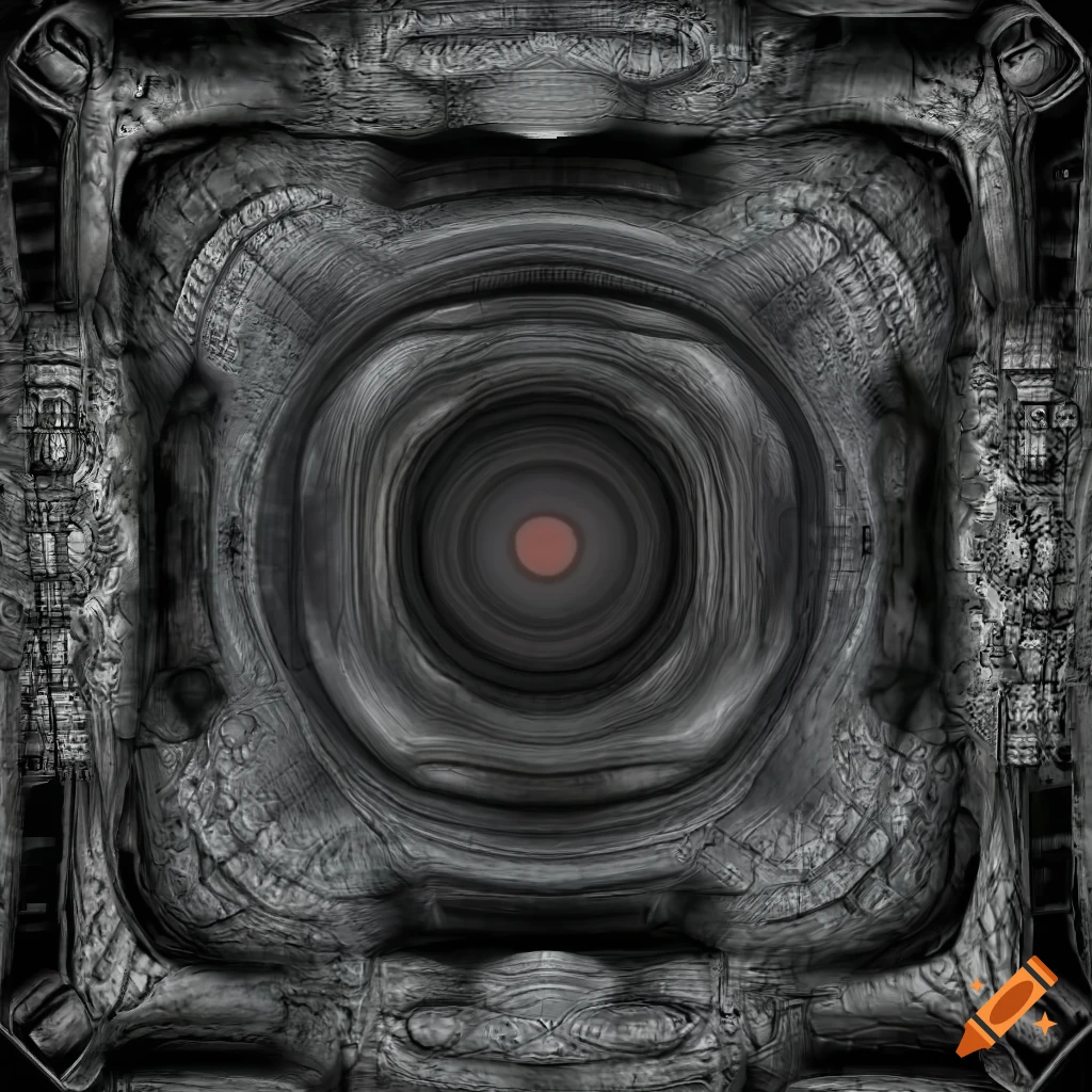 Symmetrical tech normal map texture on Craiyon