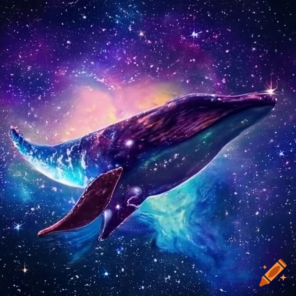 Cosmic whale on Craiyon