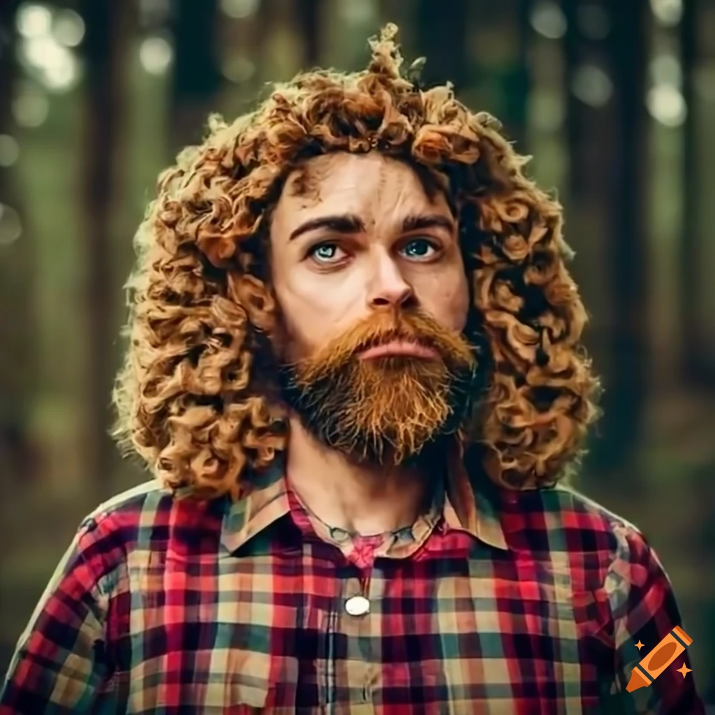 Lumberjack Cutting Down A Tree In The Forest On Craiyon