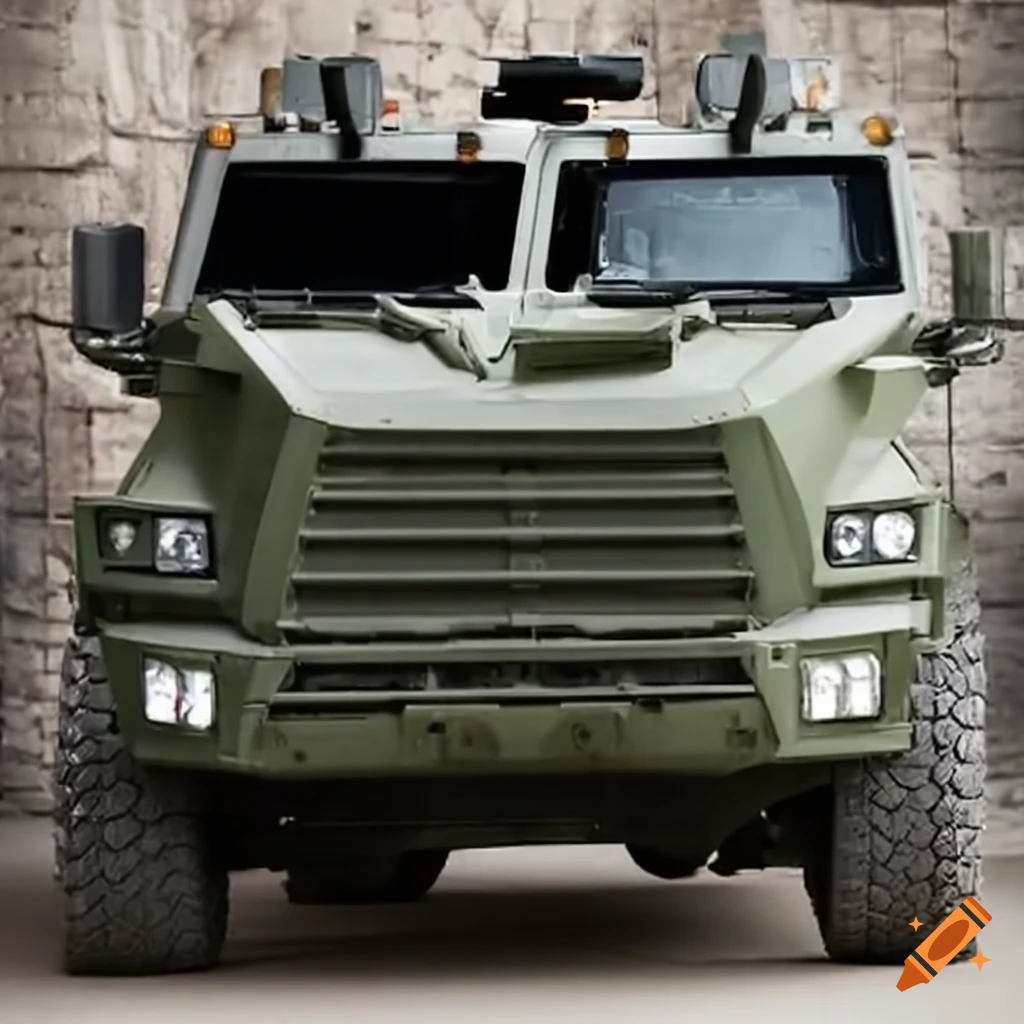 Armored truck on Craiyon