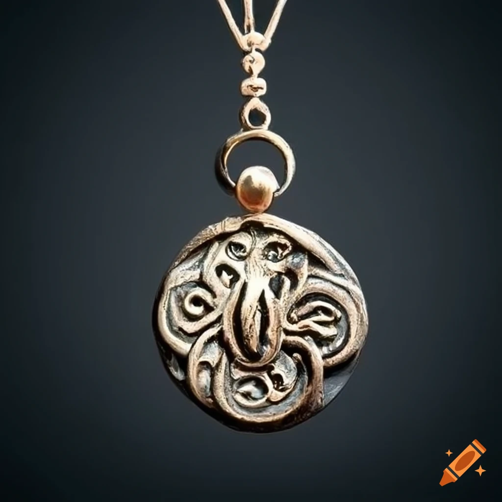 Metal amulet on Craiyon