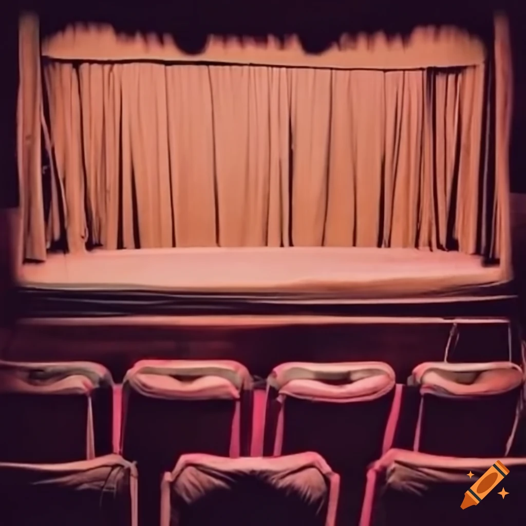 Empty small theatre on Craiyon