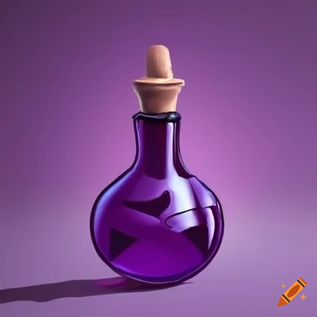 Purple potion on Craiyon