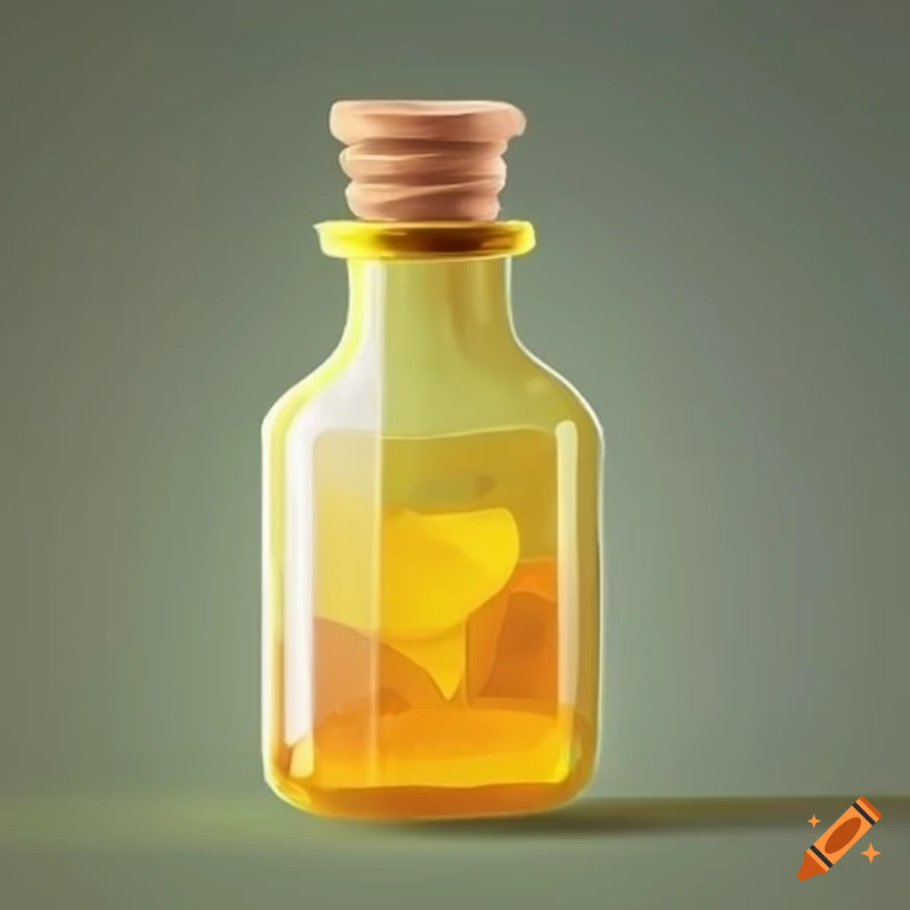 Yellow potion on Craiyon