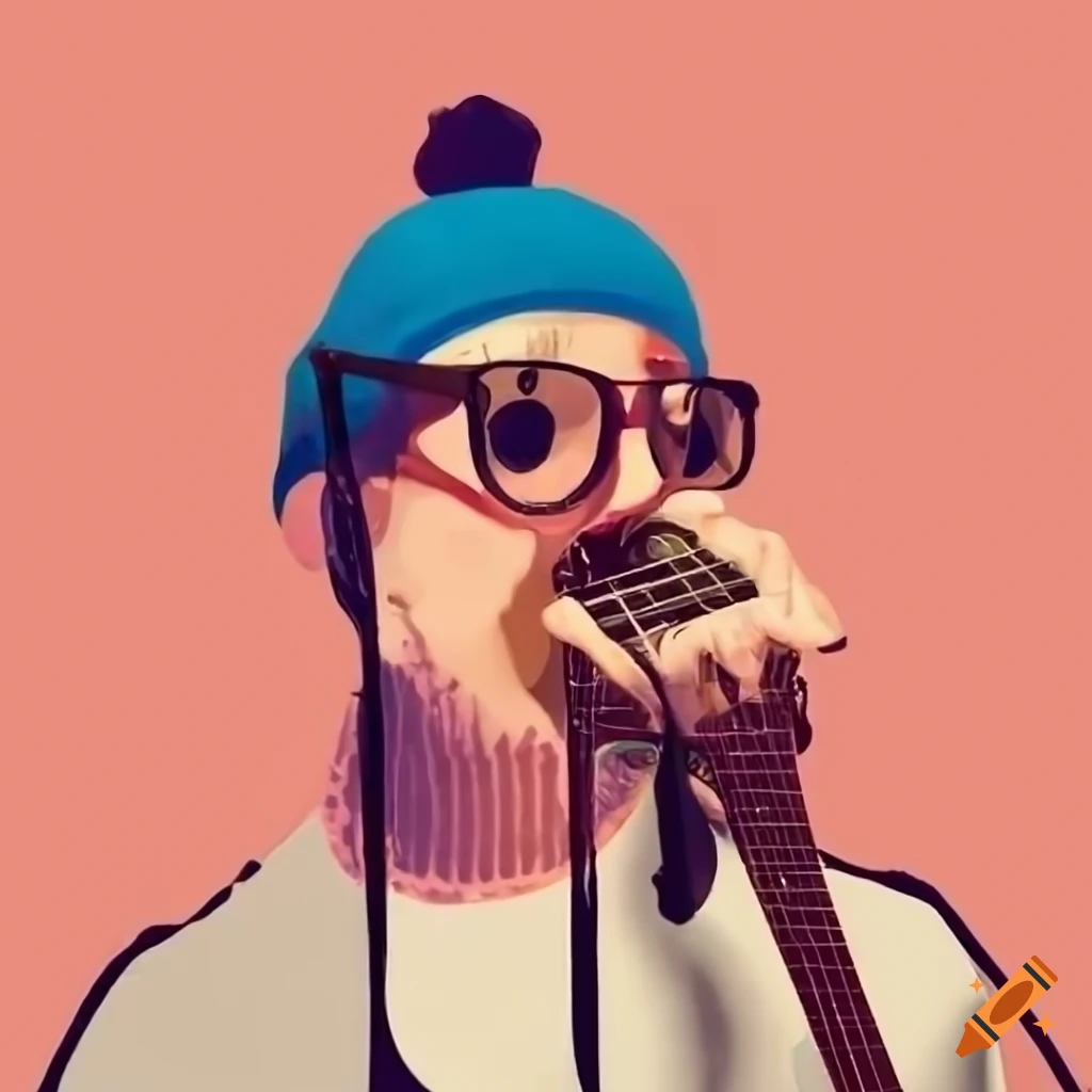 Stick figure punk band members with unique styles on Craiyon