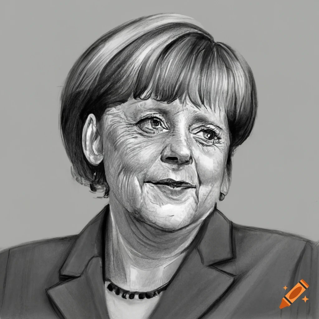 Angela merkel sketch on Craiyon