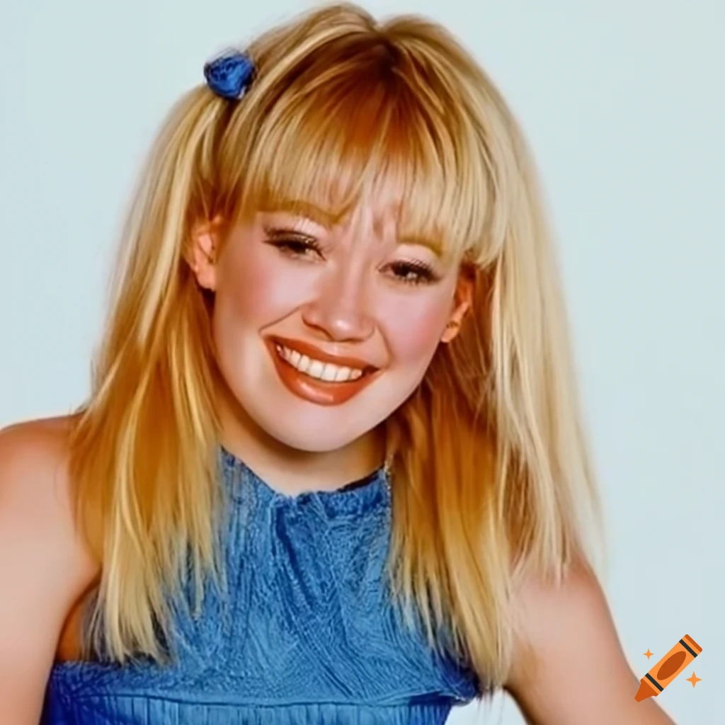 Hilary duff portraying lizzie mcguire from the tv show on Craiyon