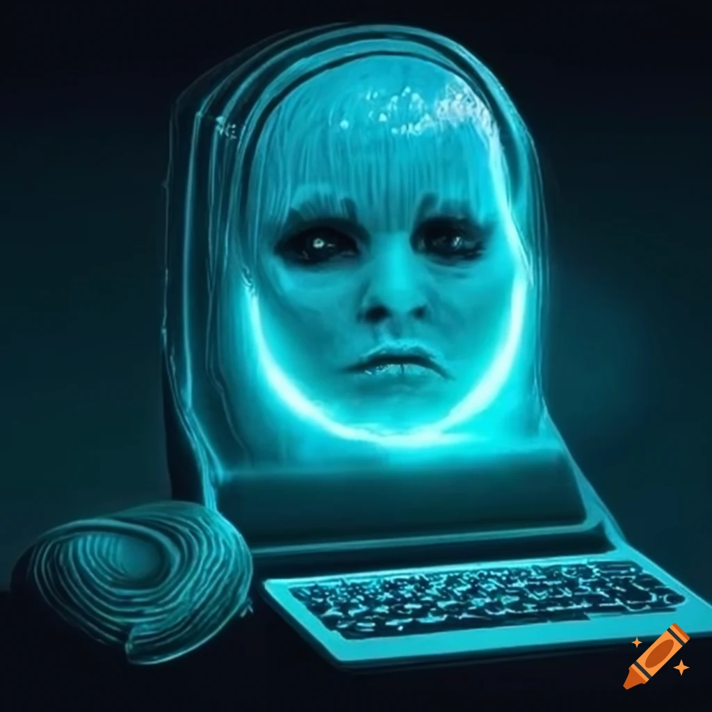 Computer attempting to crack a shell on Craiyon