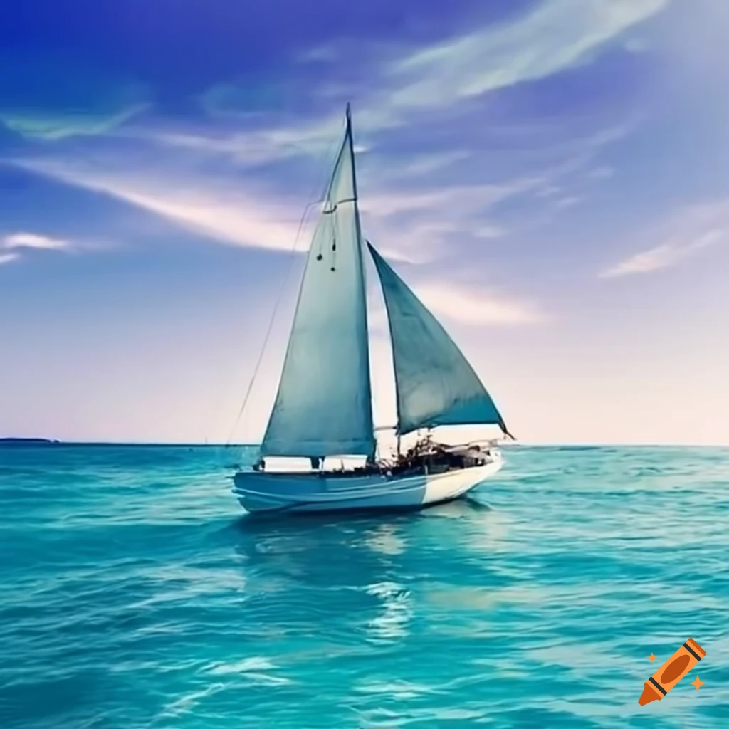 Cat sailing in a yacht on Craiyon