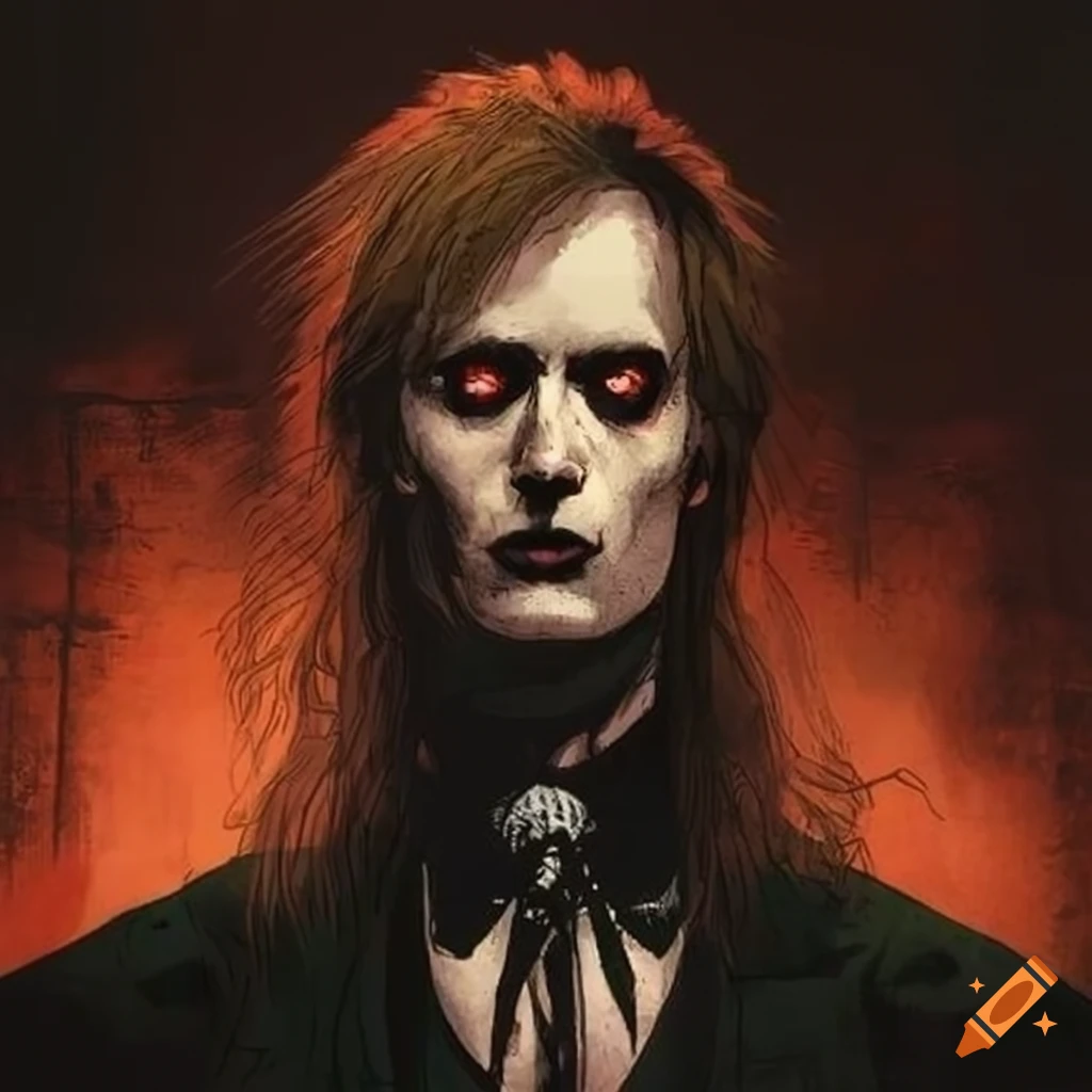 Young peter murphy character in a gritty graphic novel comic on Craiyon