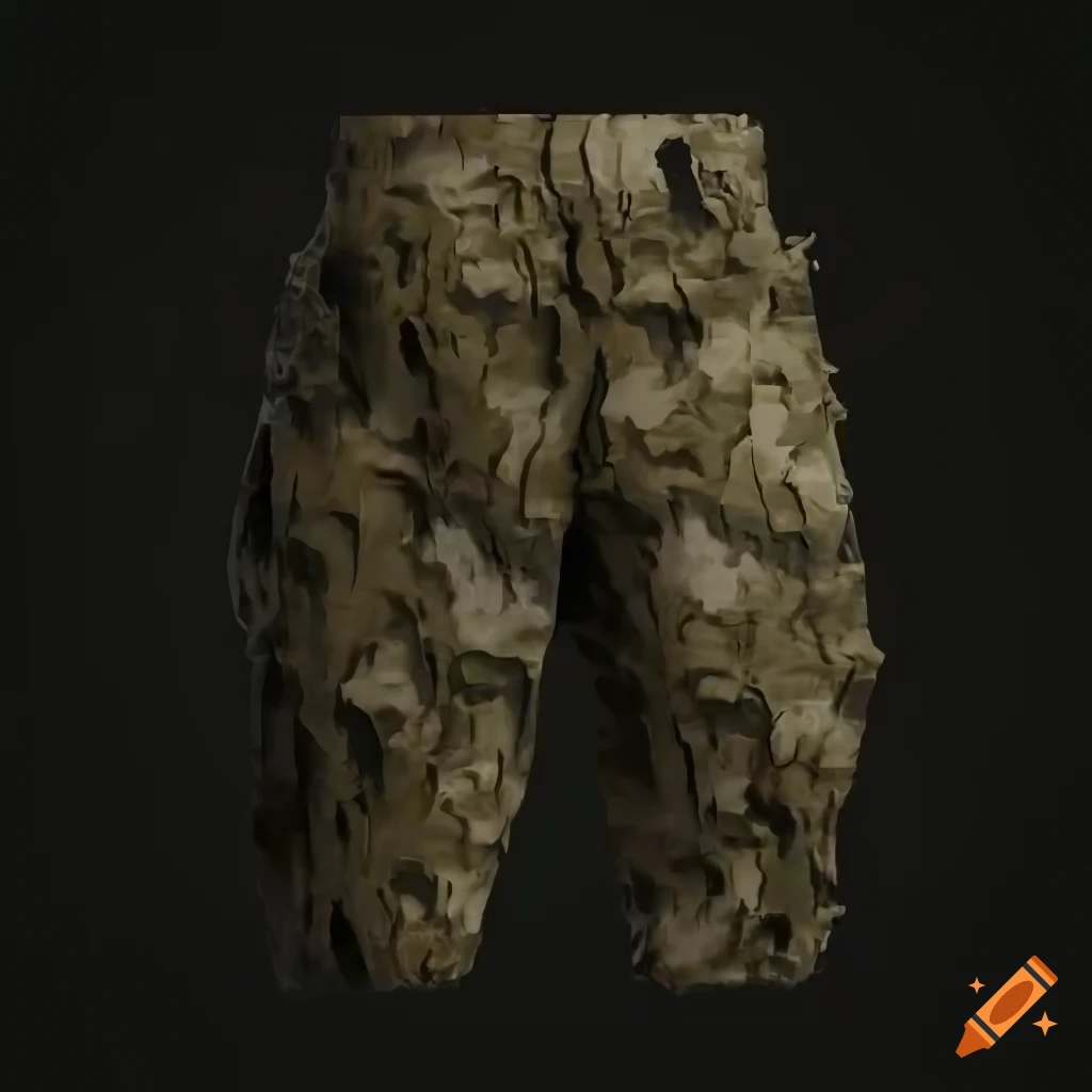 3D camouflage pattern inspired by Australian brush terrain with ...