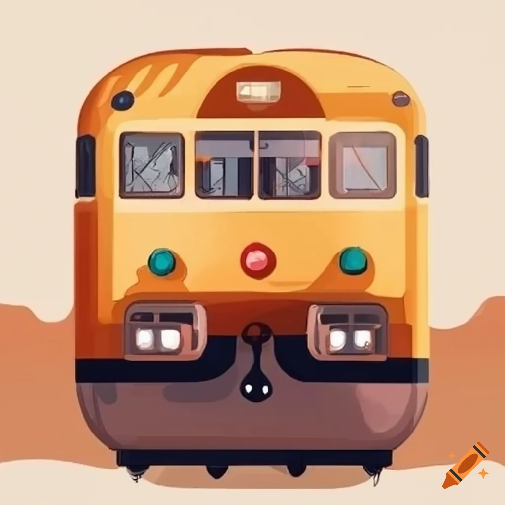 Portuguese train illustration on Craiyon