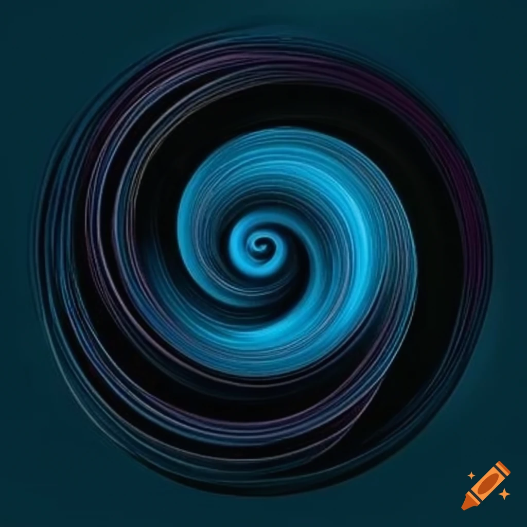 Geometric circle formed by swirling arrows with intricate design on Craiyon