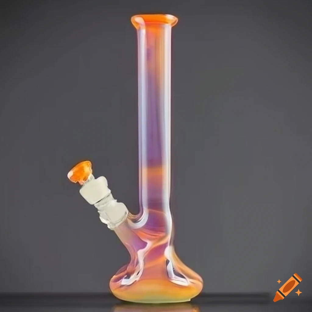 Photorealistic 3 foot tall straight tube bong on Craiyon