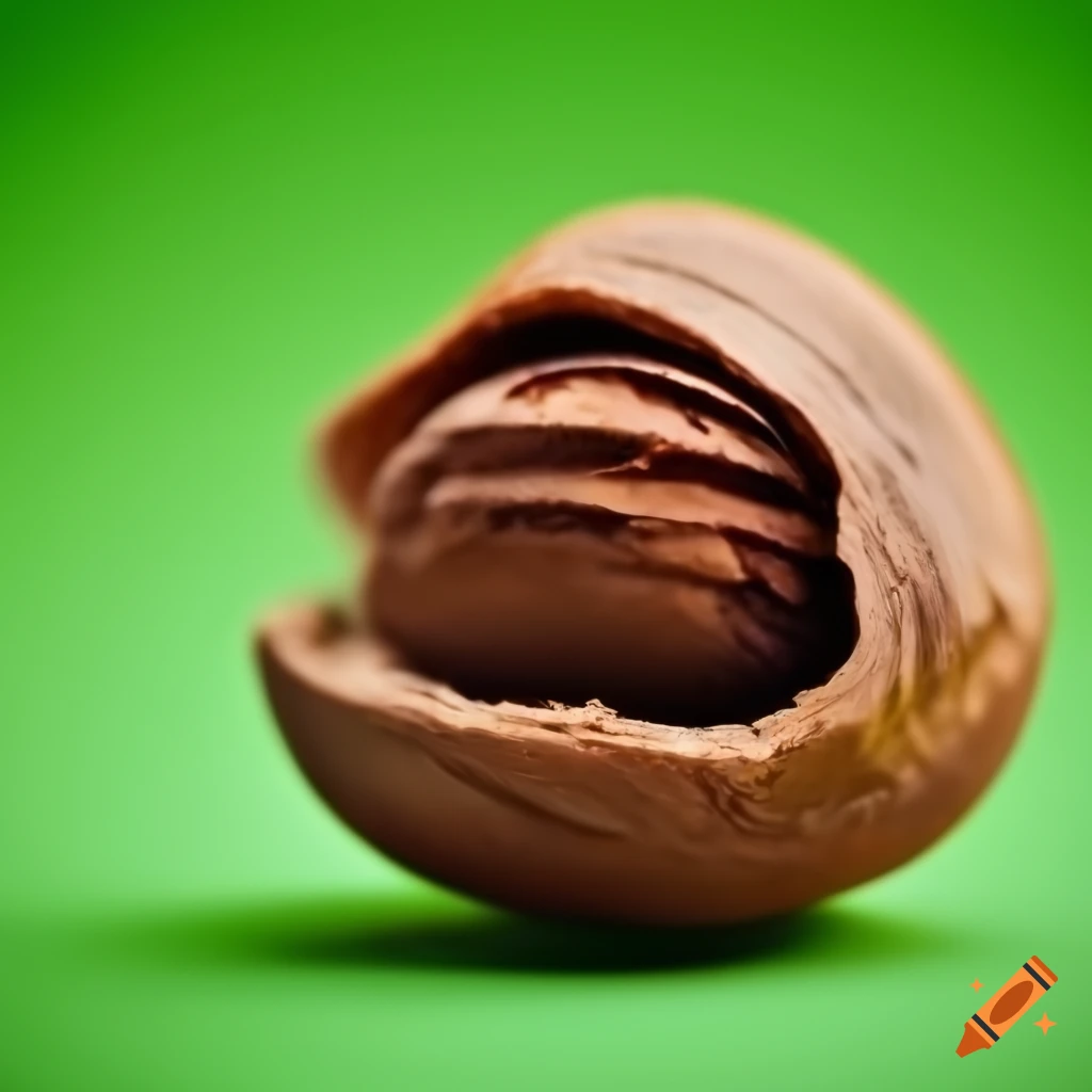 Ash nut on green background on Craiyon