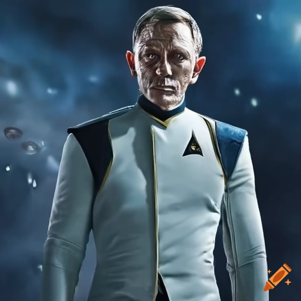 Daniel Craig as Starfleet Captain in Star Trek Discovery style poster ...