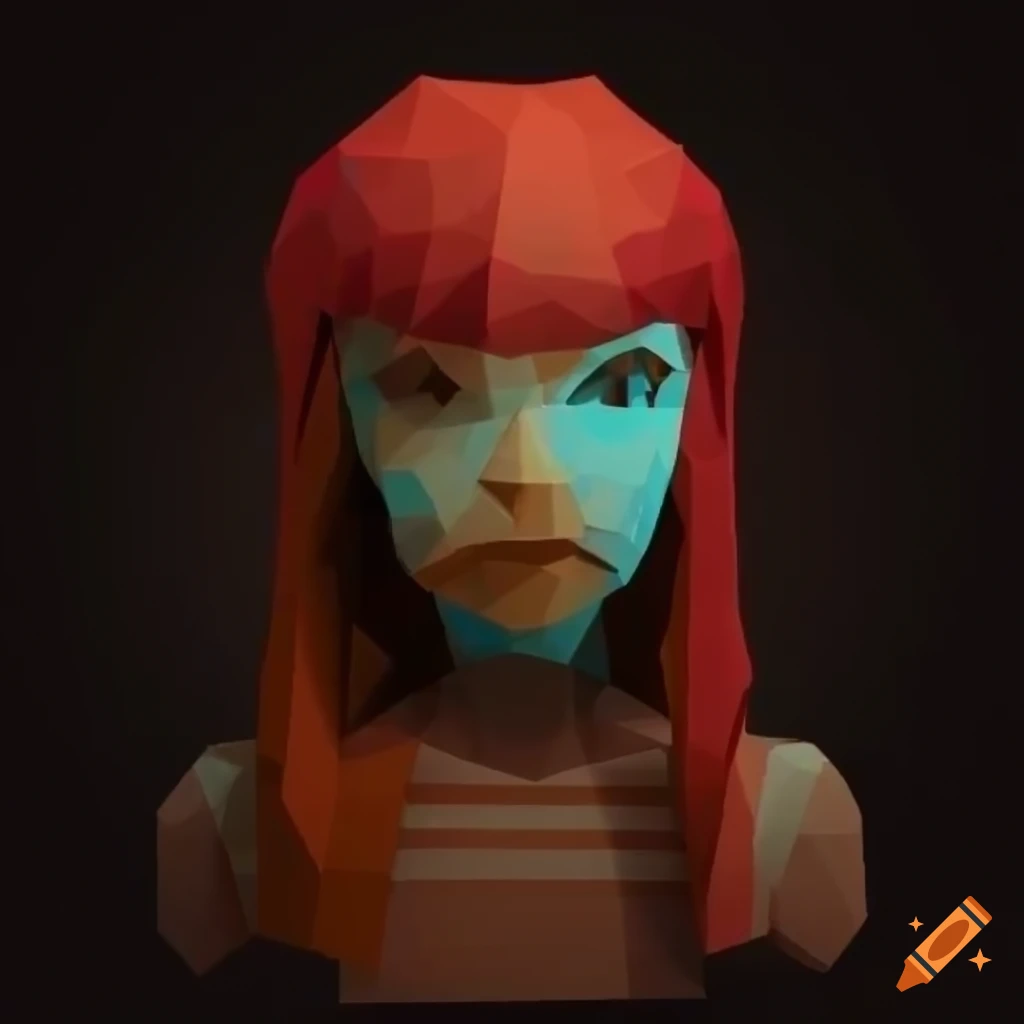 Low poly video game art on Craiyon