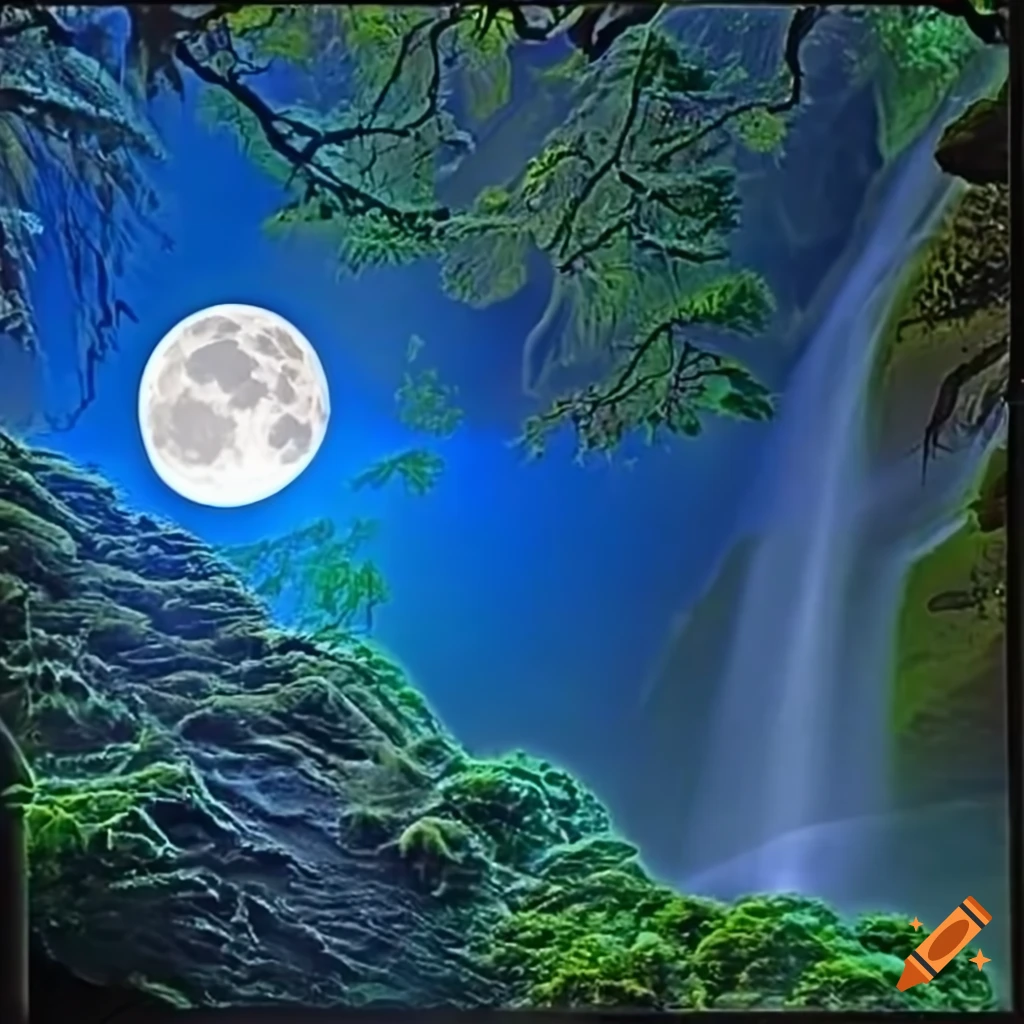 Enchanting moonlit labrador with dynamic shadows and ethereal light ...