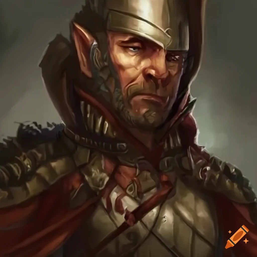 Dnd elturel high-ranking soldier on Craiyon