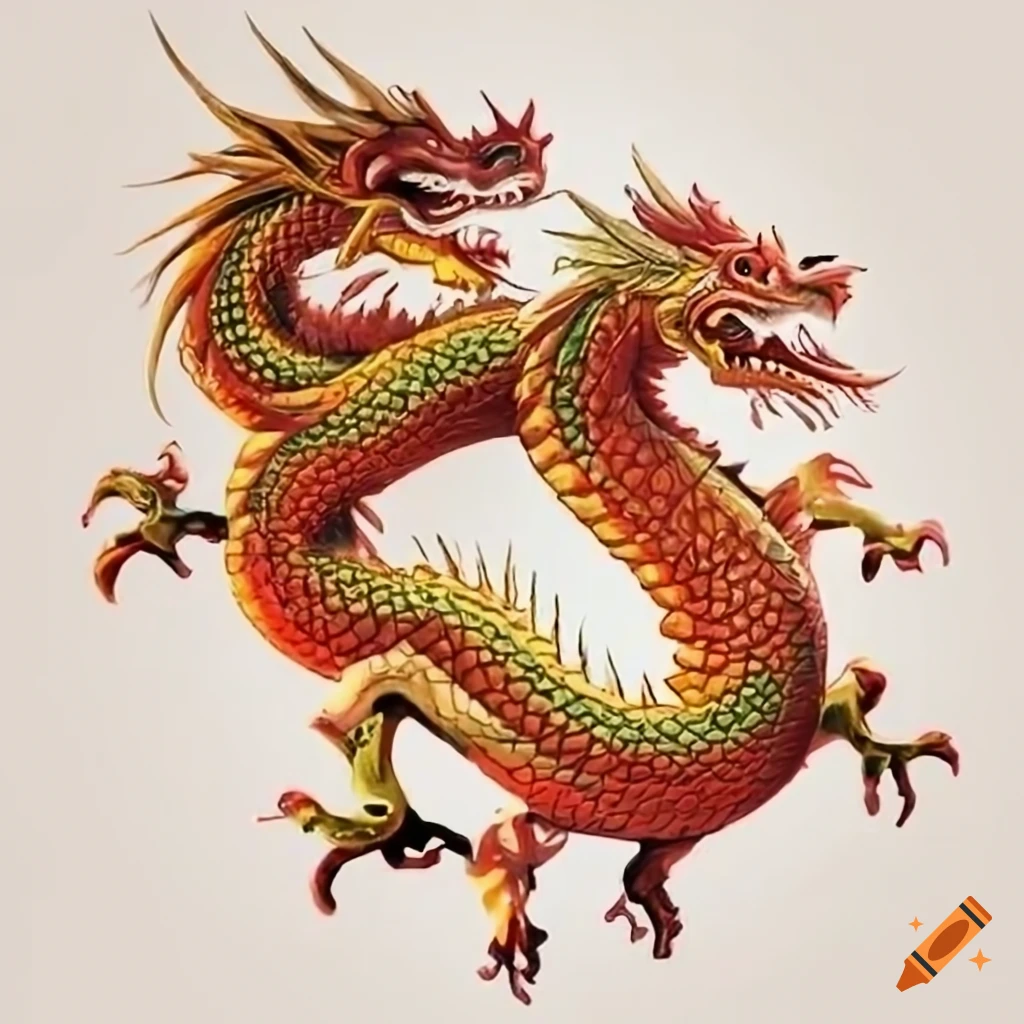 Traditional chinese dragon on Craiyon