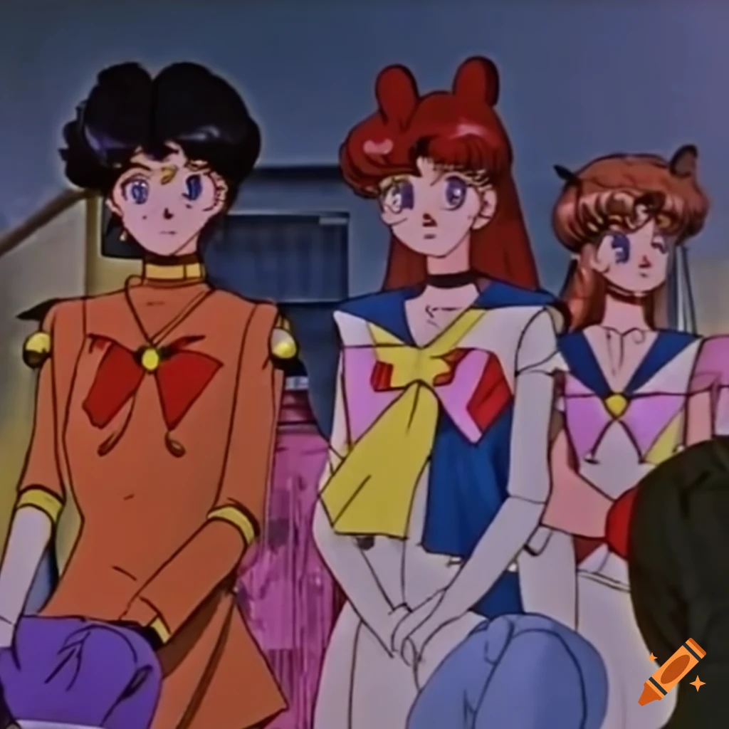 1970s monty python scene referencing "sailor moon" on Craiyon