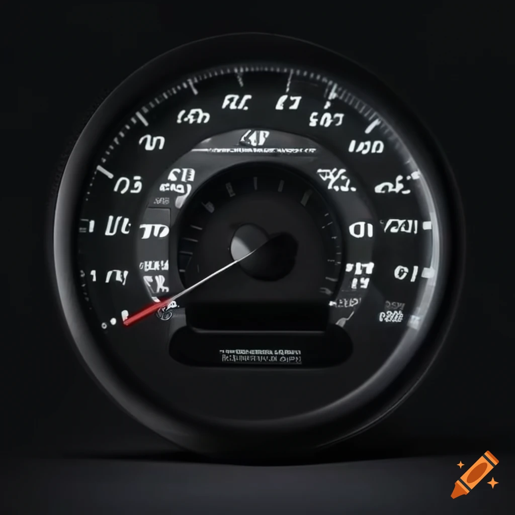 Black MX-5 RF speedometer showing 180mph in a photo-realistic style on ...
