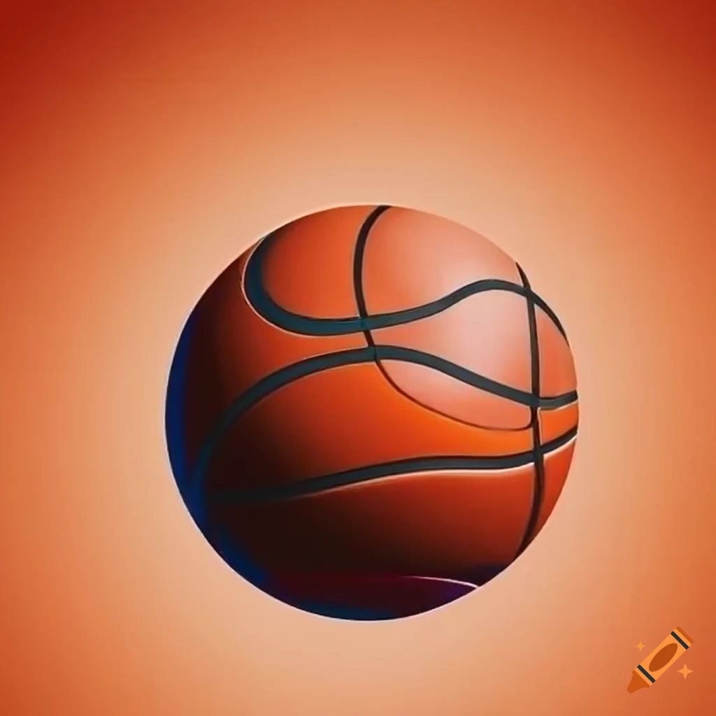 Abstract basketball design on Craiyon