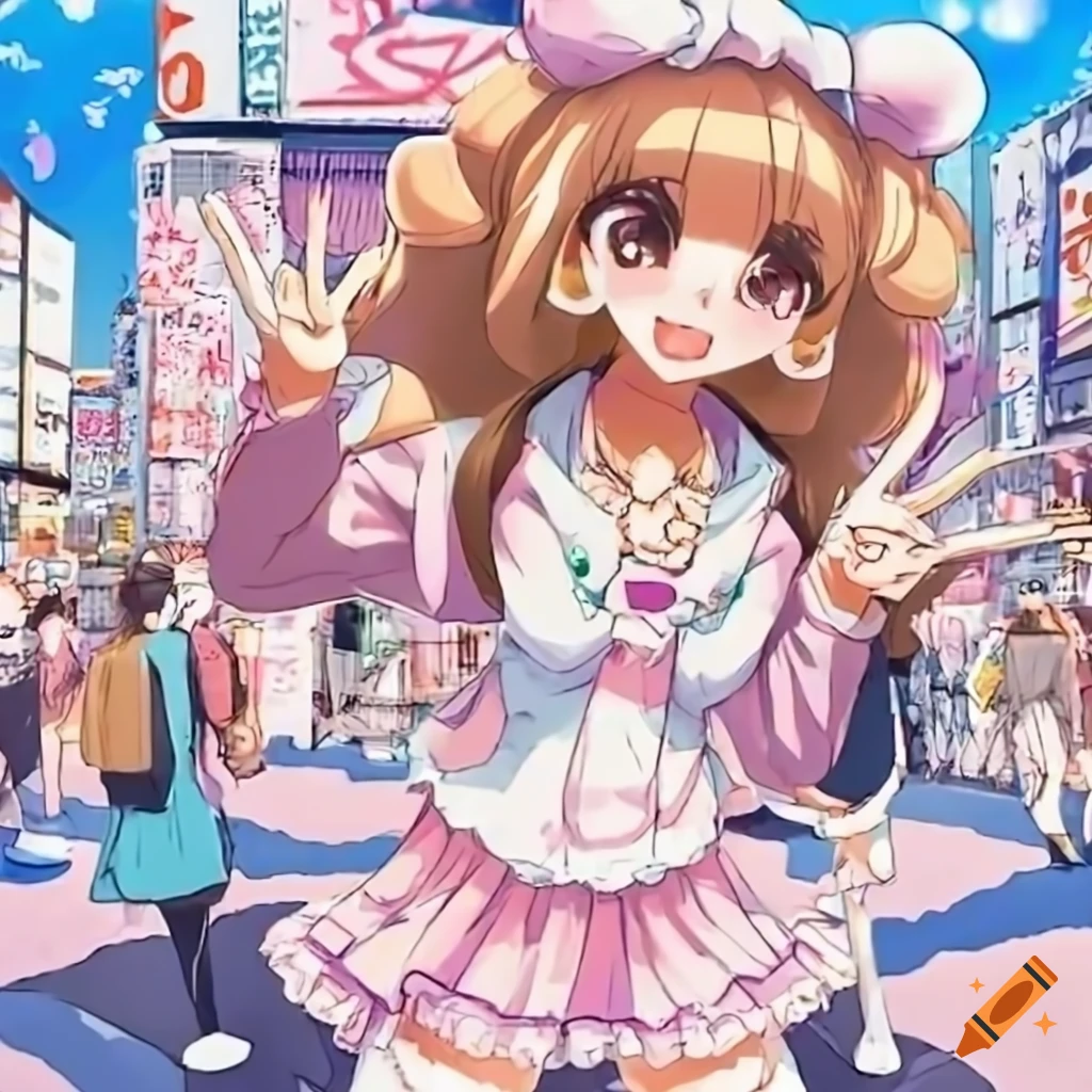 Gyaru gal in pastel colors at shibuya 109 with white fluffy boots ...