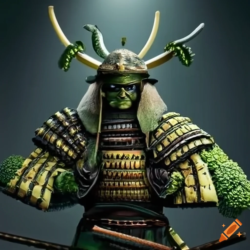 Broccoli samurai on Craiyon