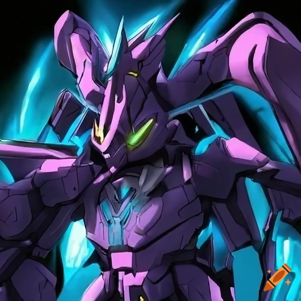 Anime mecha inspired by digimon style on Craiyon