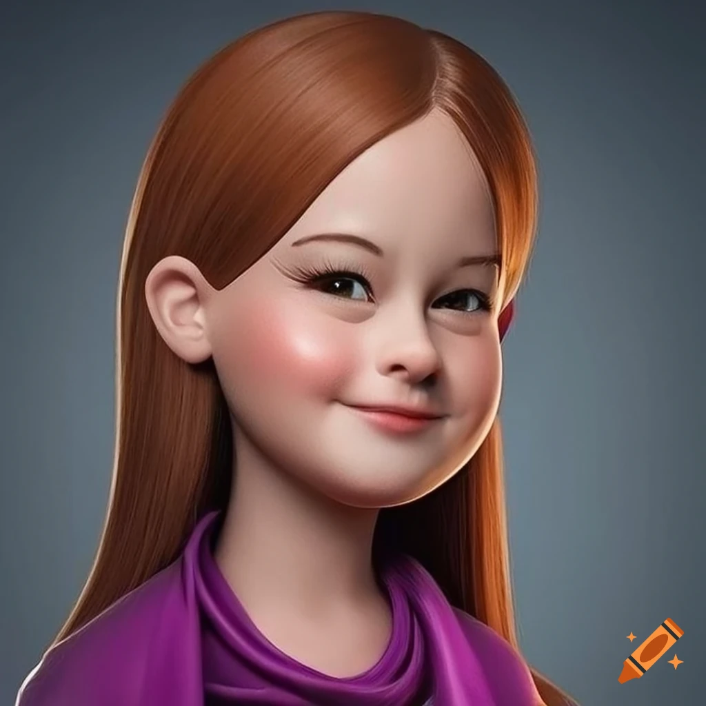 Beautiful portrait of mabel pines in high-resolution transitioning into ...